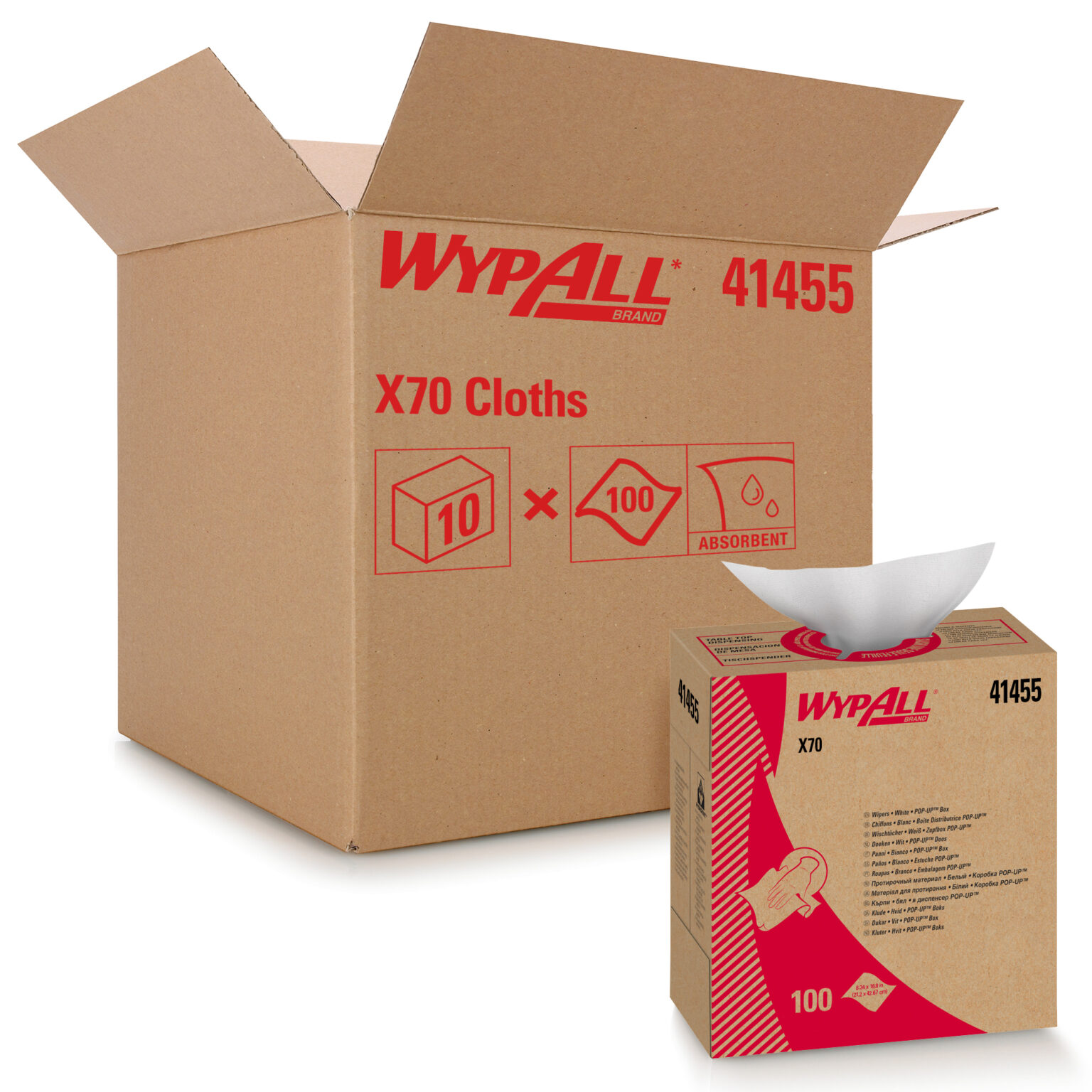 WypAll X70 Wipers White 9.1" x 16.8" Pop-Up Box - Innov8 Supply