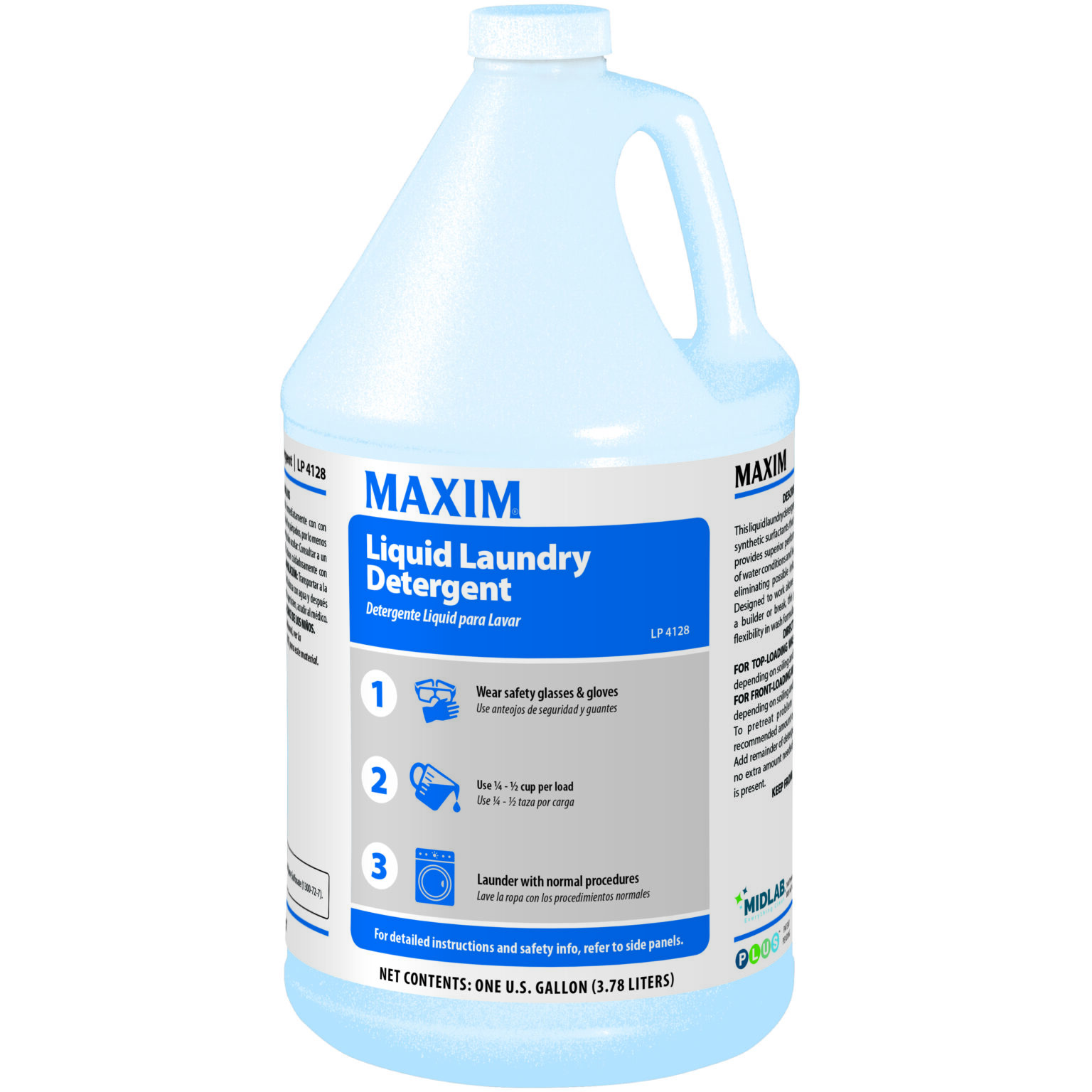 Maxim Liquid Laundry Detergent 1 Gallon Fresh Scent LP4128 - Innov8 Supply