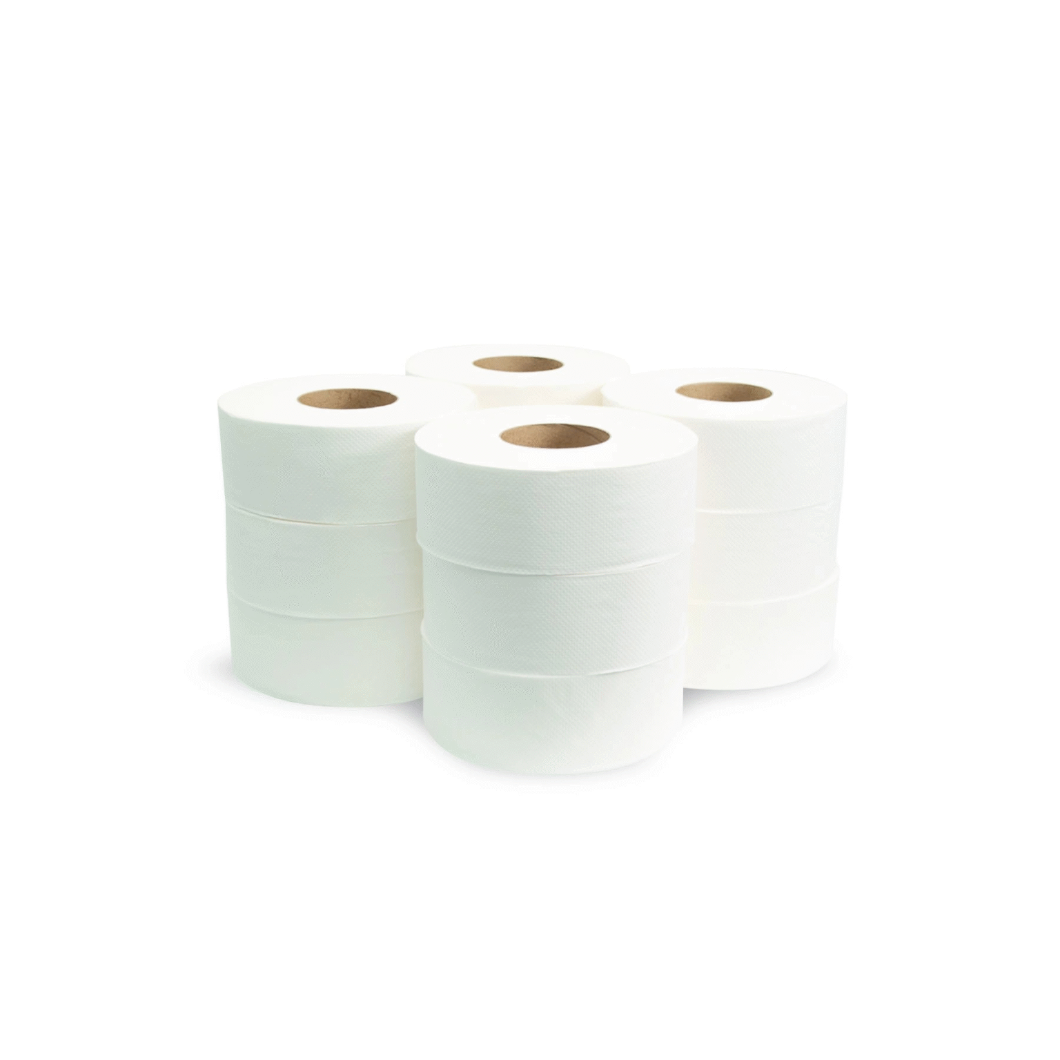 Jumbo Roll Bath Tissue White 2-Ply 3.3" Core 500' - Innov8 Supply